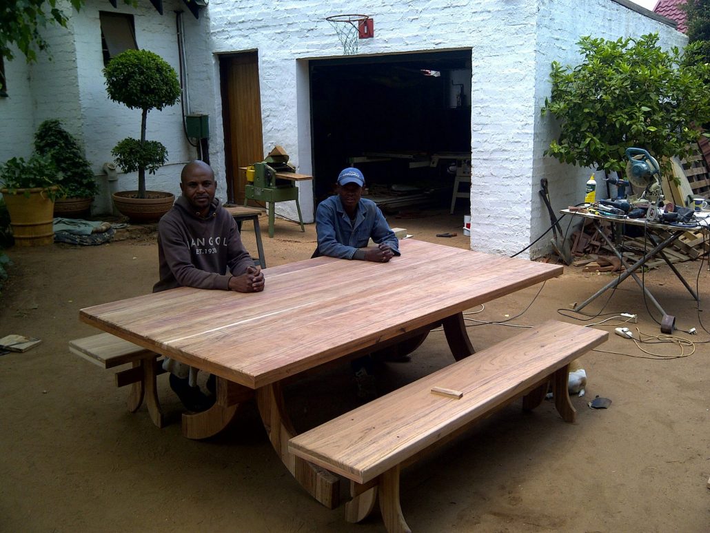 HWH Designs | Rhodesian Teak Table & Benches